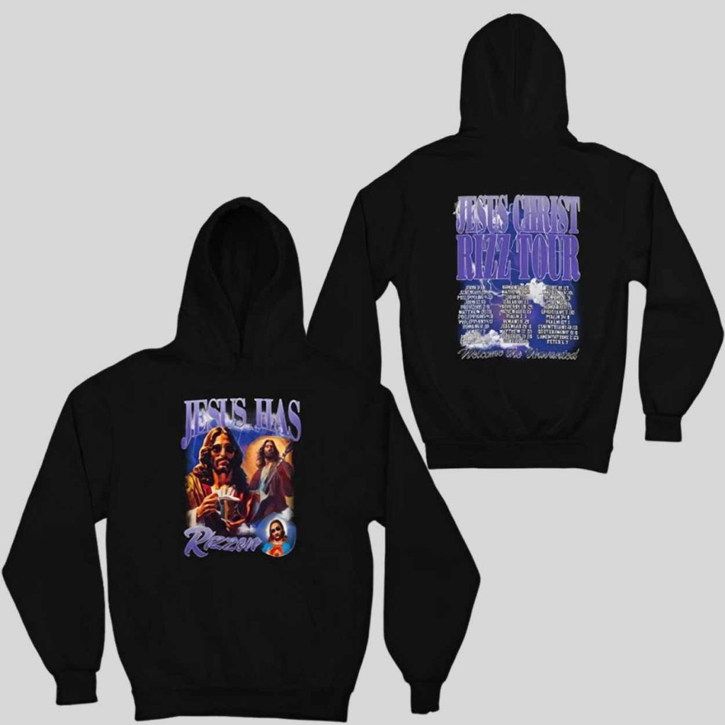 Jesus Has Rizzen Jesus Christ Rizz Tour Shirt - Mofeetee