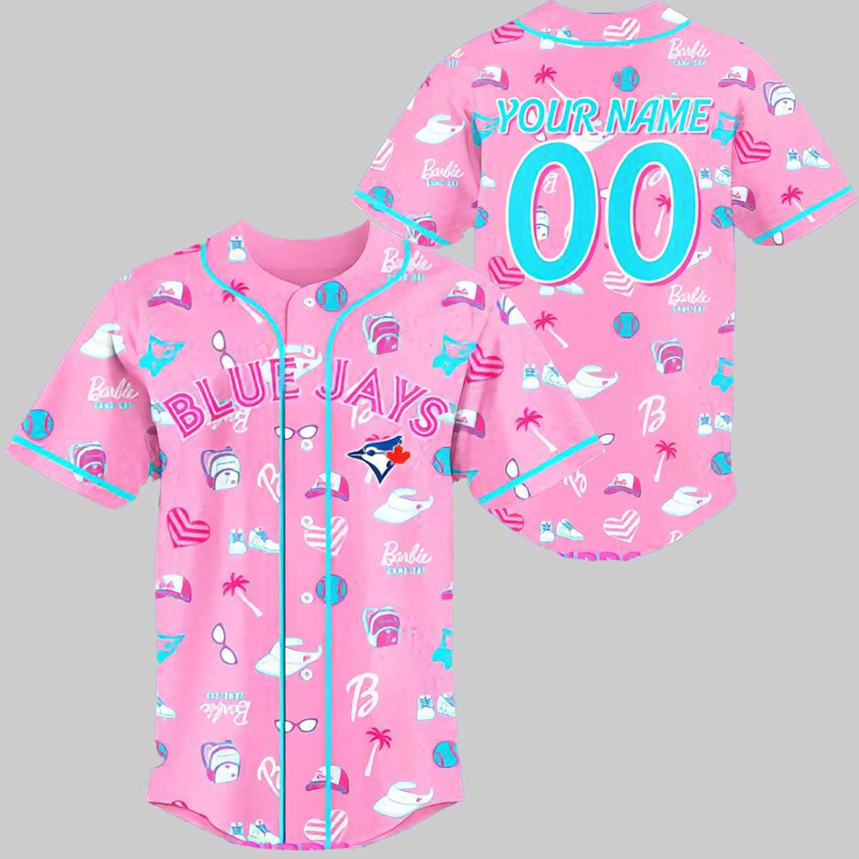 Jays Barbie Game Day Baseball Jersey - Mofeetee