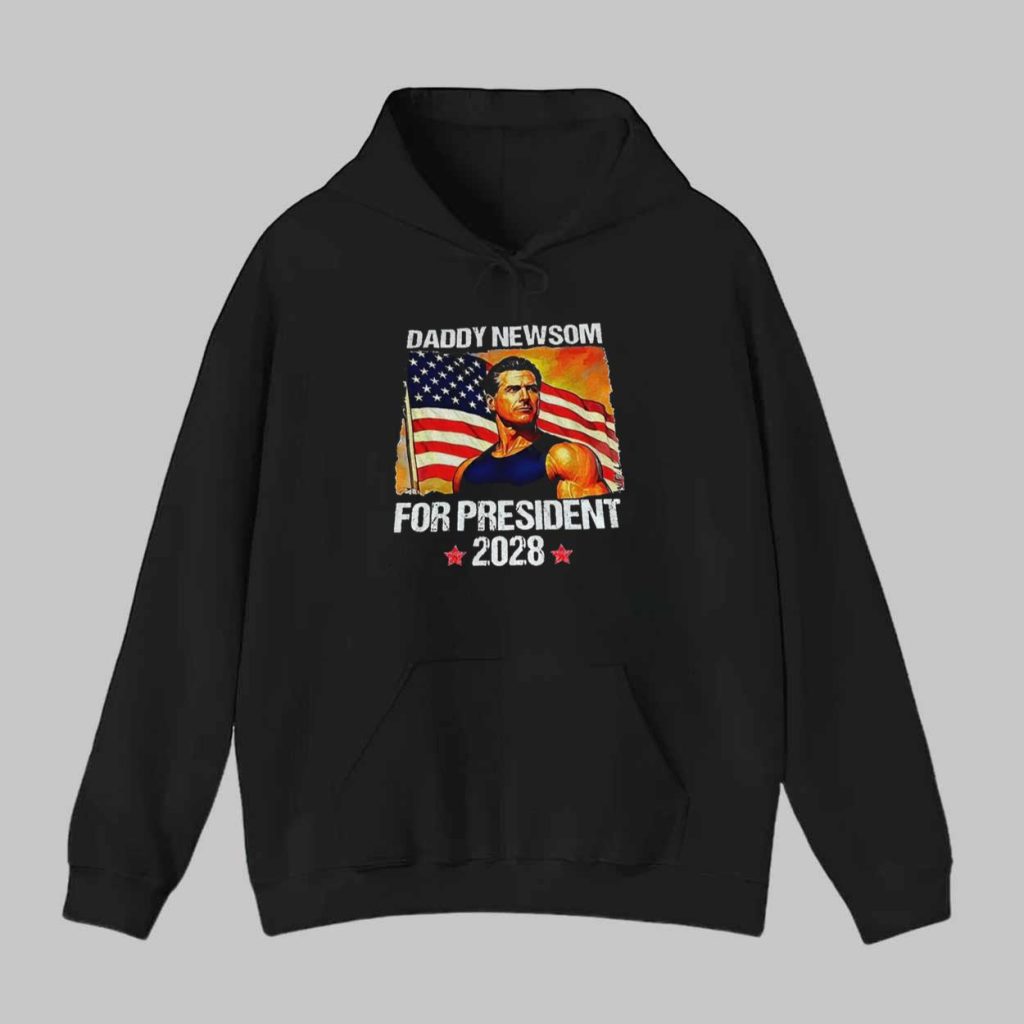 Gavin Newsom for President 2028 American Flag Shirt - Mofeetee