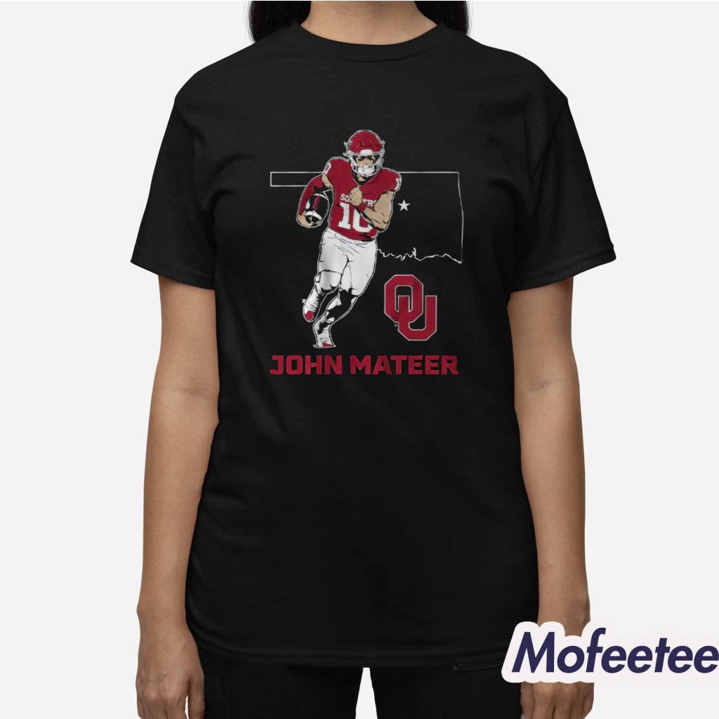 Oklahoma Football John Mateer State Star Shirt - Mofeetee