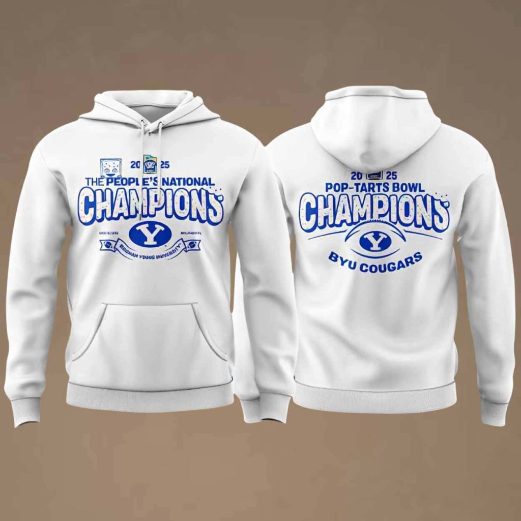 BYU Cougars Pop-Tarts Bowl Champions Sprinkled 2025 Hoodie - Mofeetee