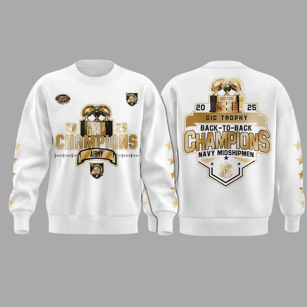 Black Knights Back To Back Champions 2025 Sweatshirt - Mofeetee