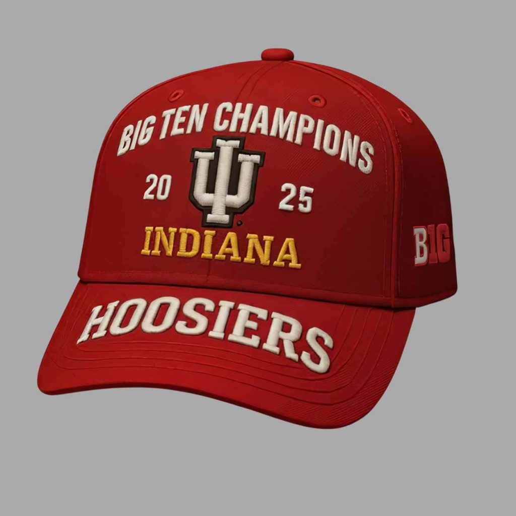 Hoosiers Big Ten Champions 2025 Hat Cap - Mofeetee