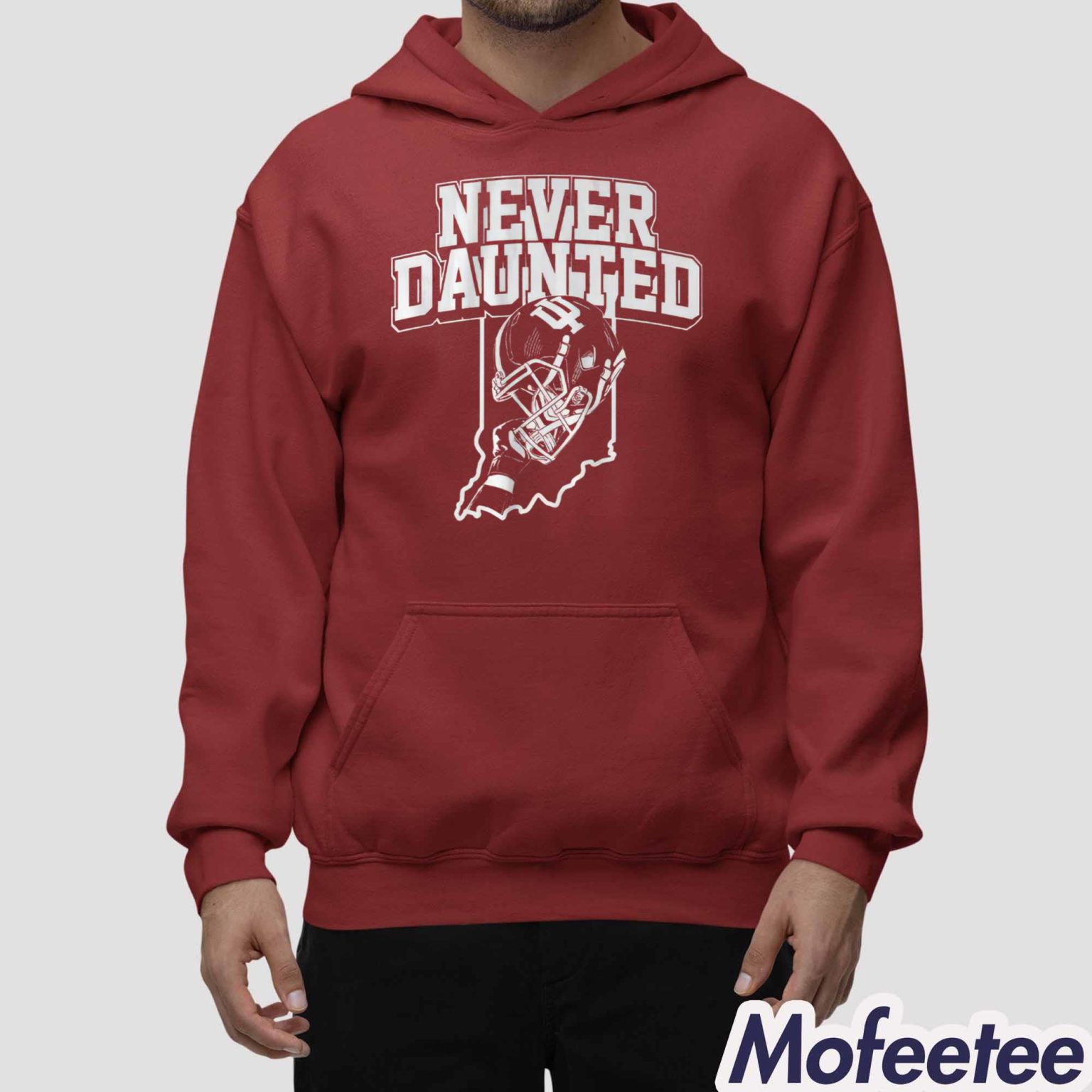Indiana Football Never Daunted Shirt - Mofeetee