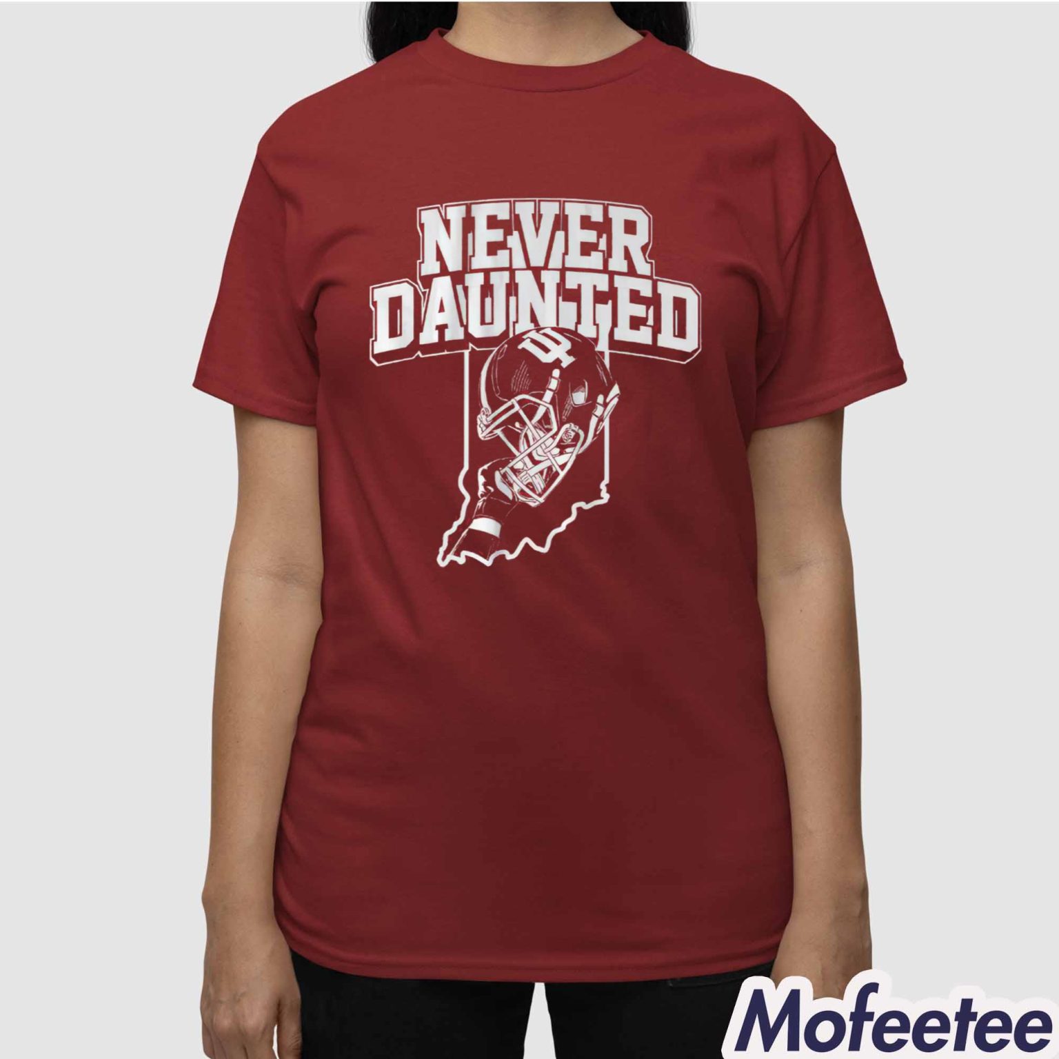 Indiana Football Never Daunted Shirt - Mofeetee